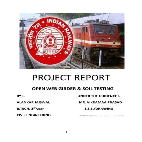 report of open web girder (railway) | DOCX