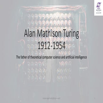 Alan mathison turing | PPT