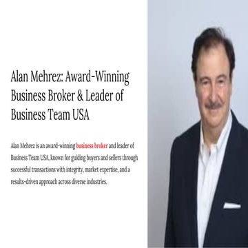Alan Mehrez Award-Winning Business Broker & Leader of Business Team USA.pdf