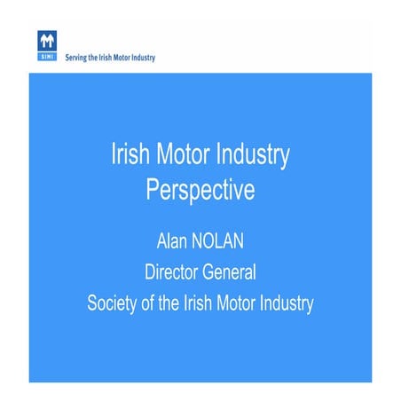 Alan Nolan | PDF | Automotive Industry | Industries