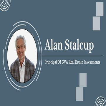 Alan Stalcup - Principal Of GVA Real Estate Investments | PDF