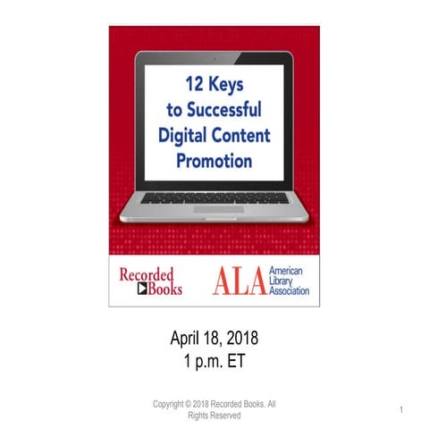 American Libraries Live: 12 Keys to Successful Digital Content ...