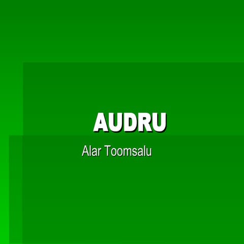 audru | PPT
