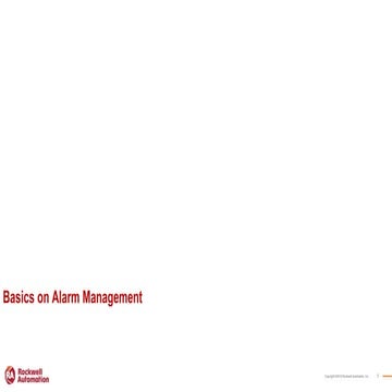 Alarm process basics for dummies | PPTX