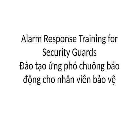 Alarm_Response_Training_Bilingual.pptx.. | PPTX