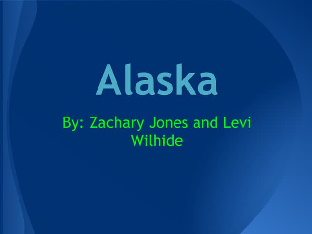 Alaska Presentation | PPT