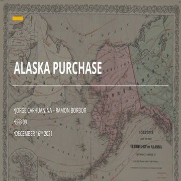 Compra de Alaska por EEUU a Rusia fue un exito? | PPT