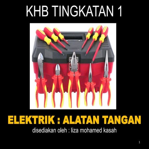 Alatan tangan elektrik | PPTX