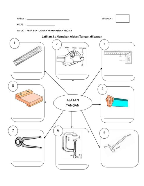 Kad kerja bingkai gambar foto | DOCX