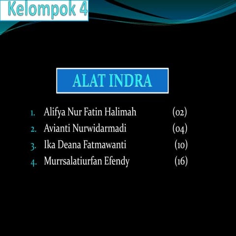 Alat indra | PPTX