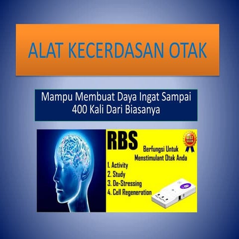 Alat kecerdasan otak | PPTX