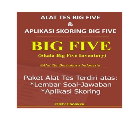 Alat tes big five lengkap dengan skoring big five | PDF