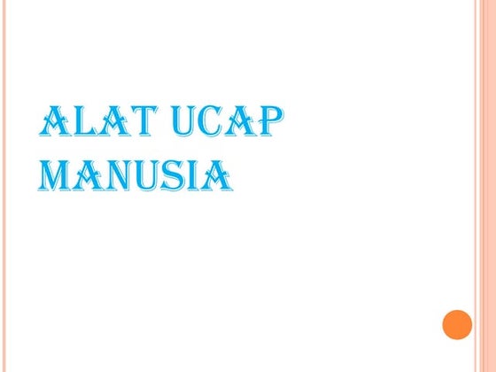 Alat ucap | PPTX