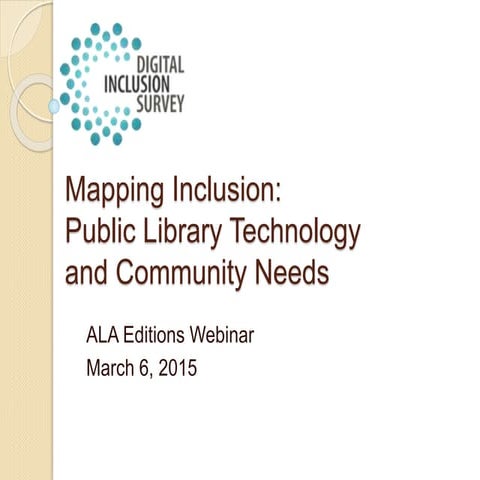 Mapping Library Technology to Community Needs Webinar | PPTX
