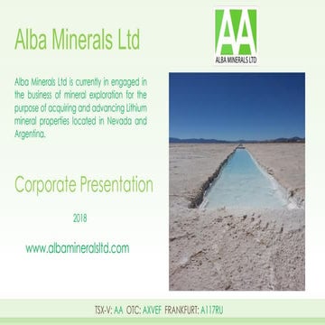 Alba minerals presentation | PPT
