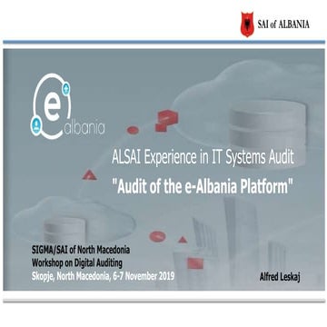 Audit of the e-Albania Platform | PPTX