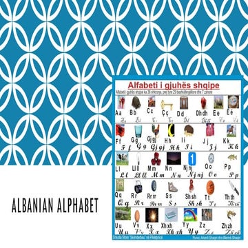 Albanian alphabet - Introduction to Albanian letters | PPTX