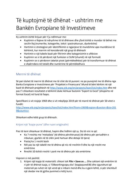 Microsoft Excel shqip | PPTX