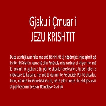 Albanian (Shqiptare) - Gjaku i Çmuar i Jezu Krishtit - The Precious ...