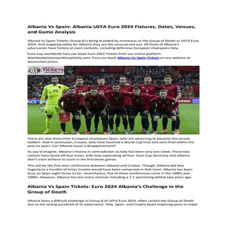 Albania Vs Spain Albania UEFA Euro 2024 Fixtures, Dates, Venues, and ...