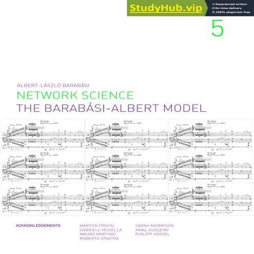ALBERT-L SZL BARAB SI NETWORK SCIENCE THE BARAB SI-ALBERT MODEL ACKNOWLEDGEMENTS M RTON P SFAI | PDF