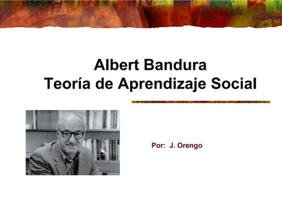 Teodría social del aprendizaje. Albert Bandura | PDF