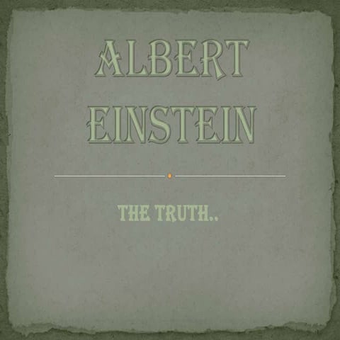 Albert einstein | PPTX