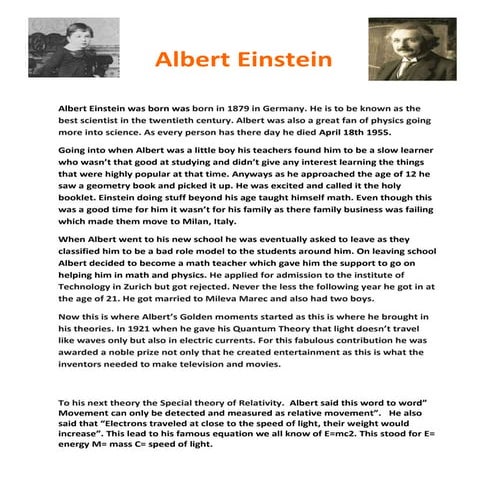 Albert einstein | PDF