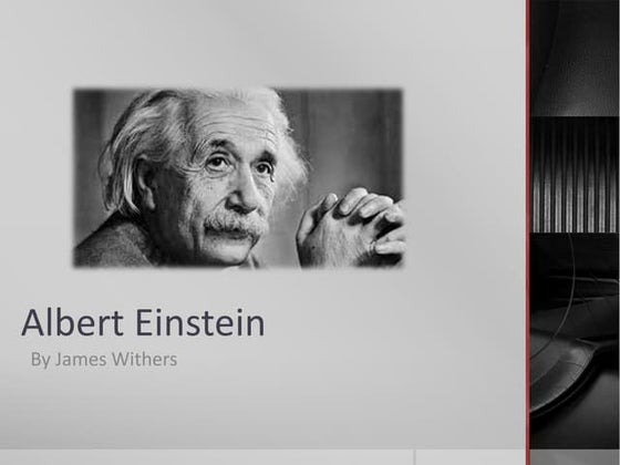 Presentation on einstein | PPT