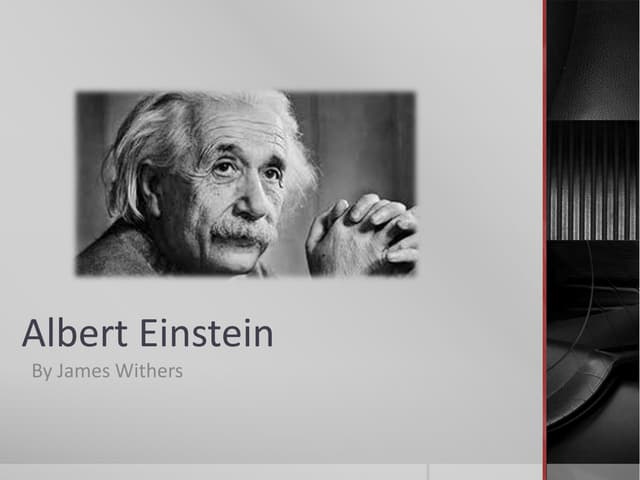 Presentation on einstein | PPT