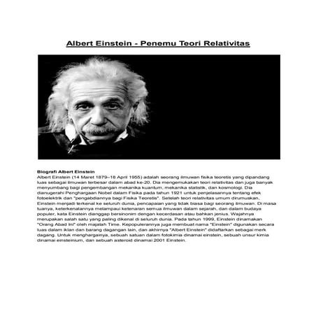 Albert Einstein | PDF