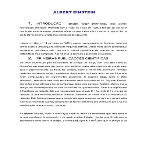 Albert Einstein | PDF