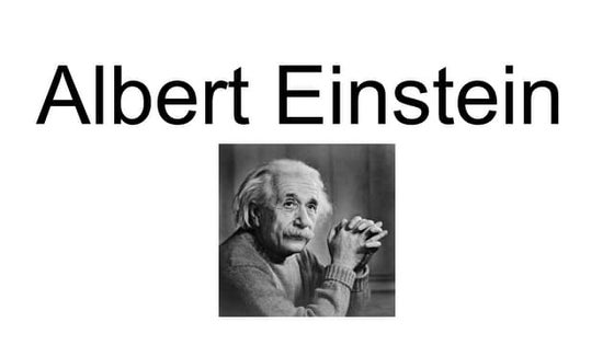 Albert Einstein | PPT