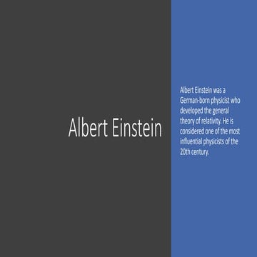 Albert einstein | PPTX