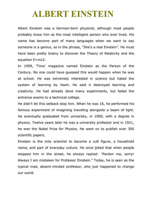 Book on Einstein's Life is for Sale on The Centennial of his Nobel ...