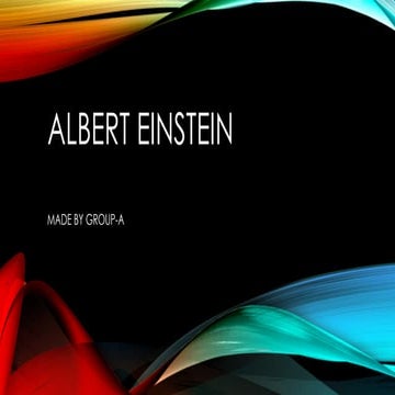 Albert Einstein ppt of english class 4 life of Albert Einstein | PPTX