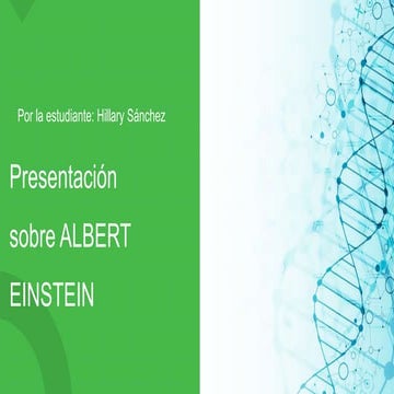 presentación sobre Albert Einstein | PPTX