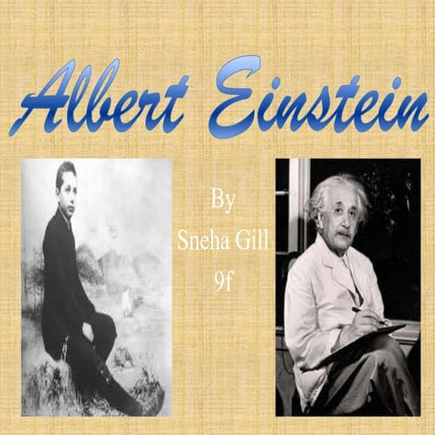 Albert einstein pp 1 | PPT