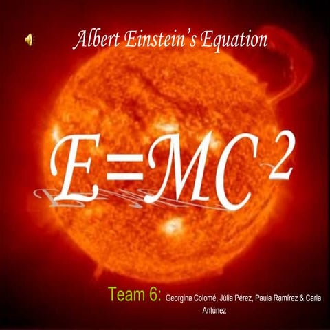 Albert Einstein’S Equation | PPT