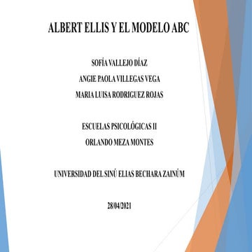 ELLIS_Y_BECK_COGNITIVISMO.pptx TEORIAS DEL APRENDIZAJE | PPTX