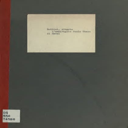 Alberto Bottini - Profilo dell'Ammiraglio Paolo Thaon di Revel (1922) | PDF