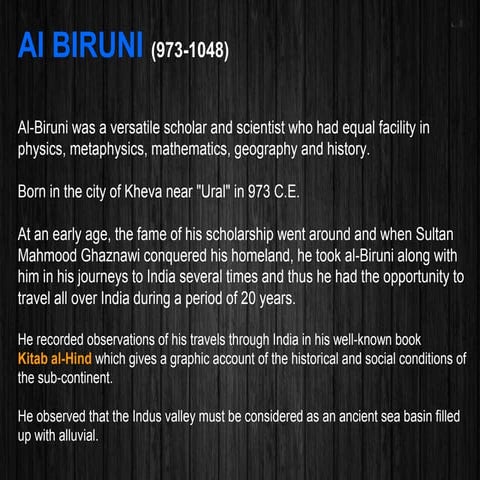 Al BIRUNI | PPT