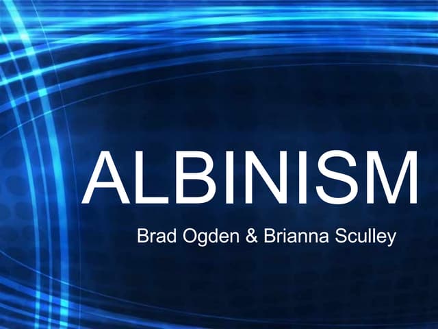Albinism | PDF