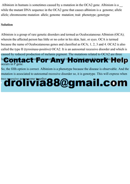 ALBINISM , definition, Inheritance, Biochemical Basis,Types ...