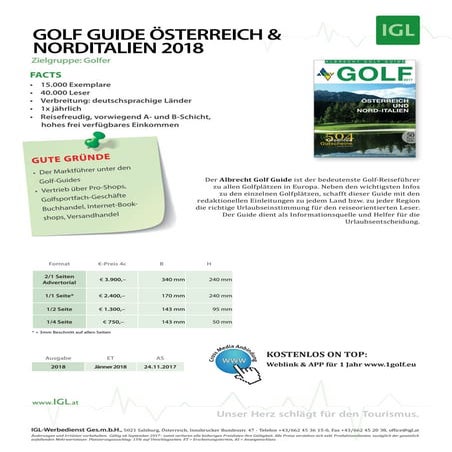 Albrecht Golf Guide 2018 | PDF