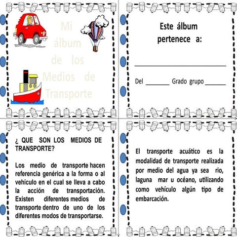 Los medios de transporte | PPTX