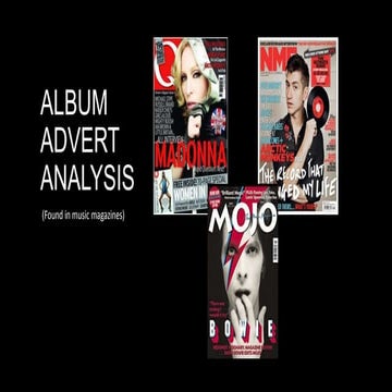 Album advert analysis | PPT