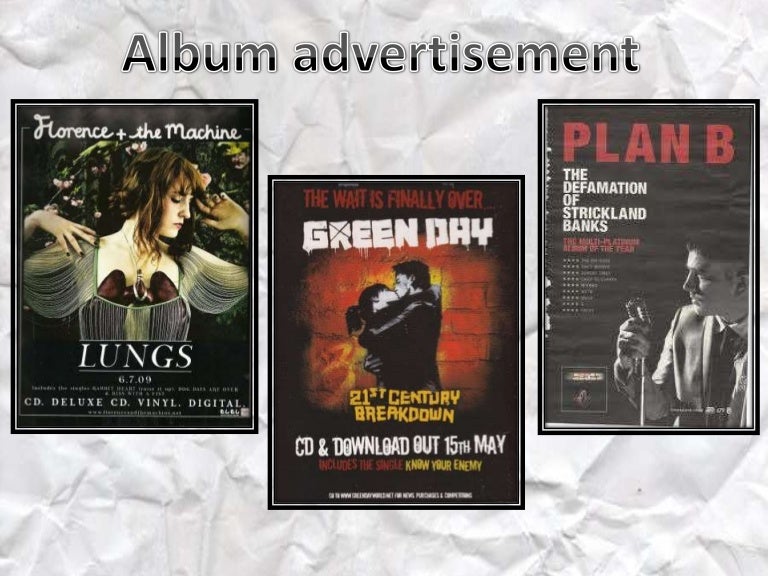 Album advertisements