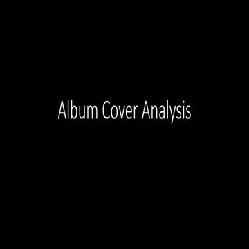 Album cover analysis | PPTX