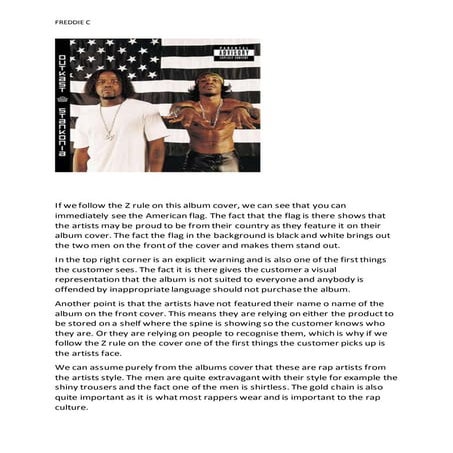 Album Cover Analysis AS level | PPTX